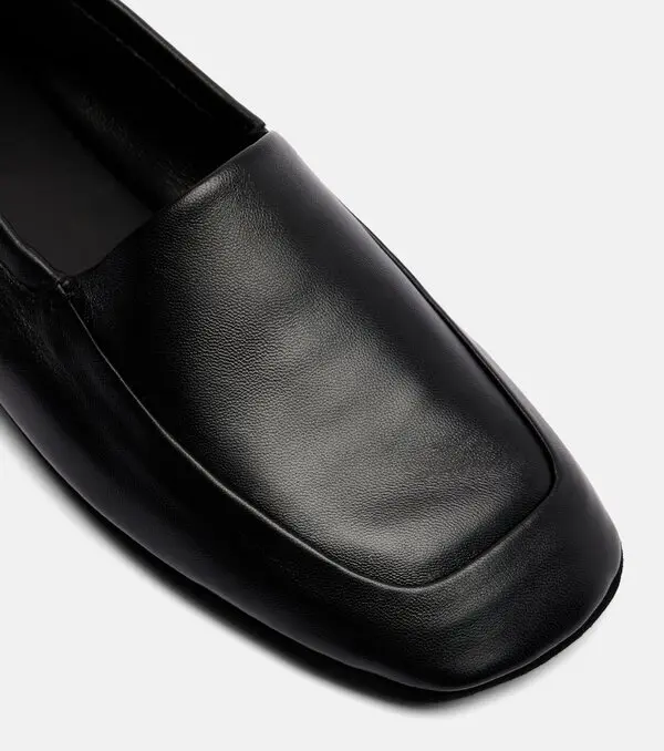 LEMAIRE Leather Square Toe Slippers