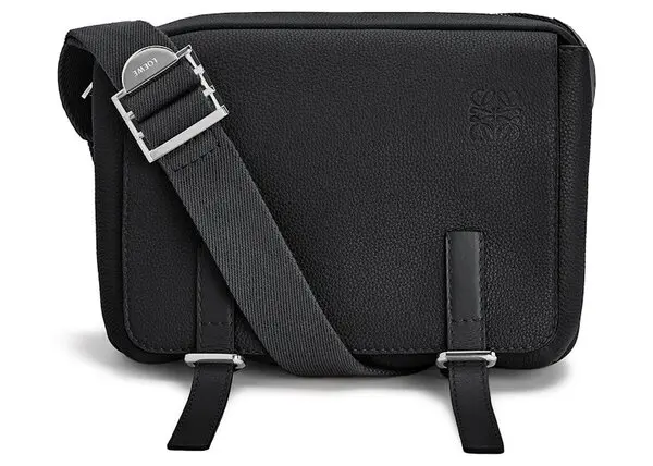 Loewe Xs Military Messenger Bag - Black