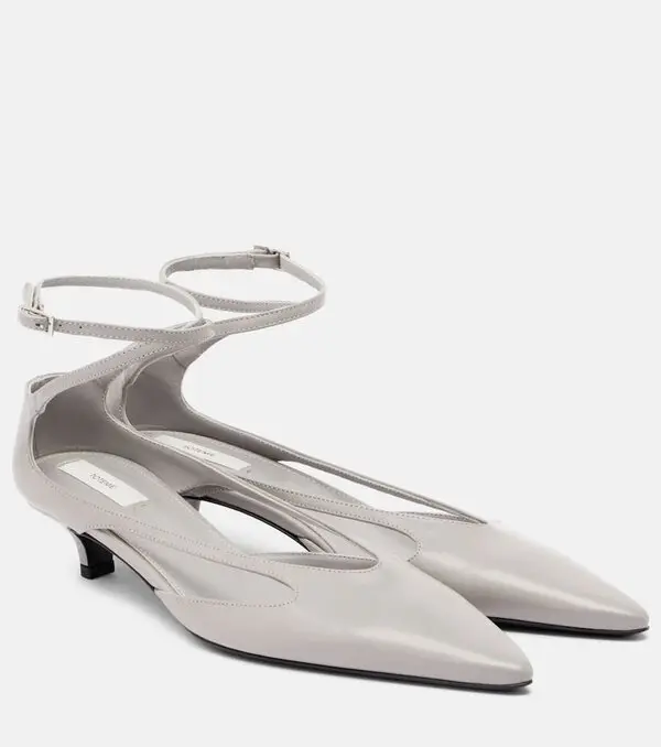 TOTEME Leather Pumps - Grey