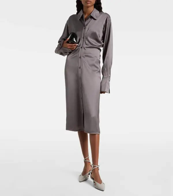 TOTEME Leather Pumps - Grey