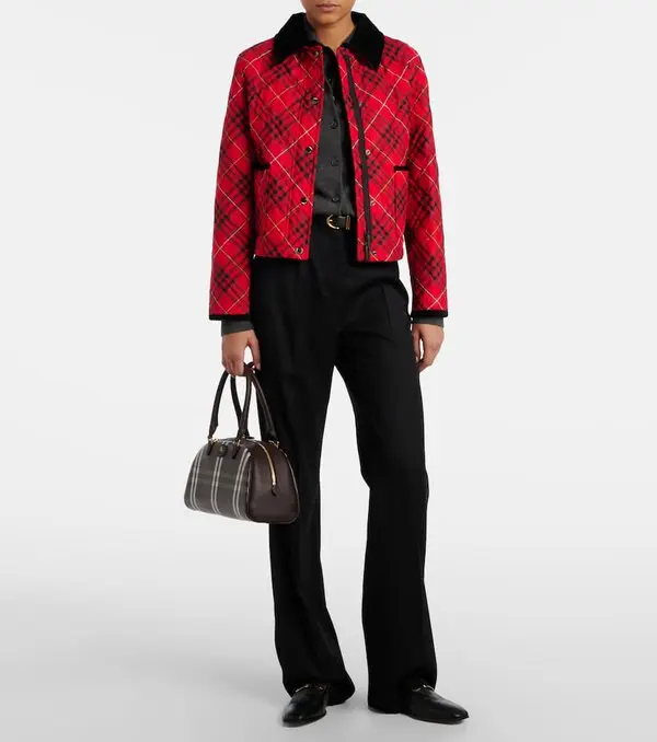 Burberry Checked Cotton Jacket