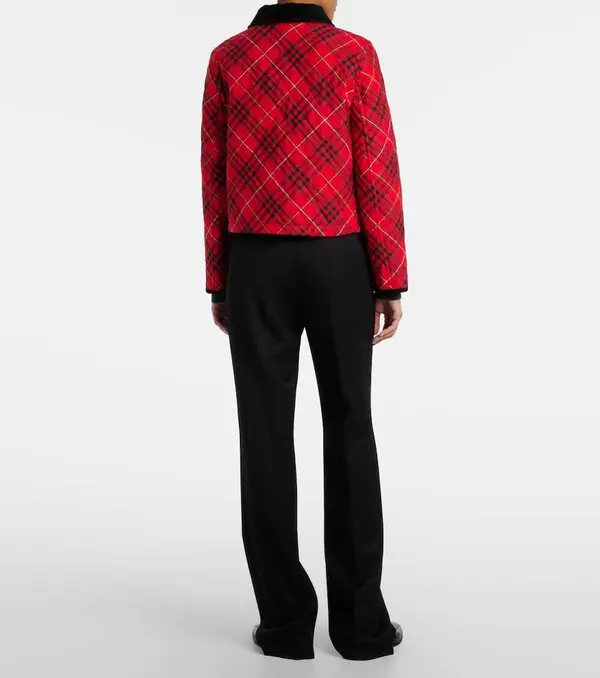 Burberry Checked Cotton Jacket
