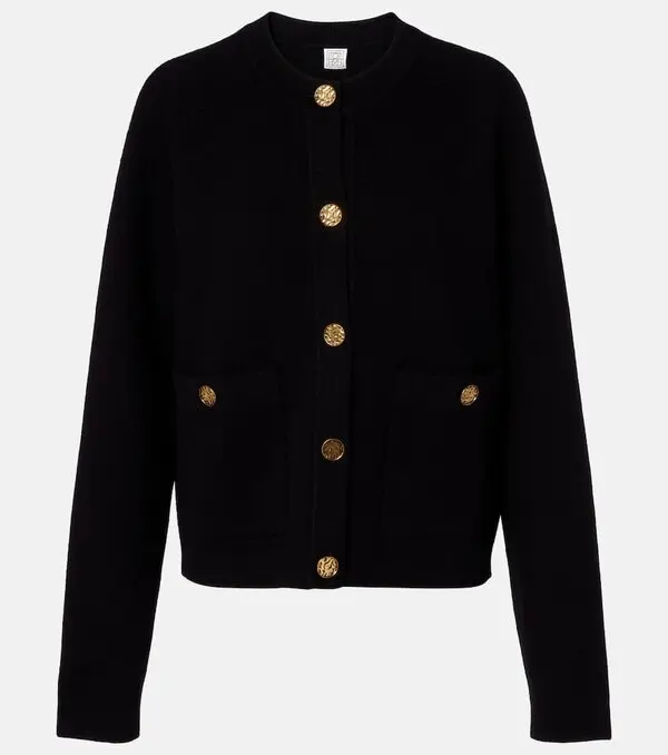 TOTEME Wool And Cashmere-blend Cardigan - Black