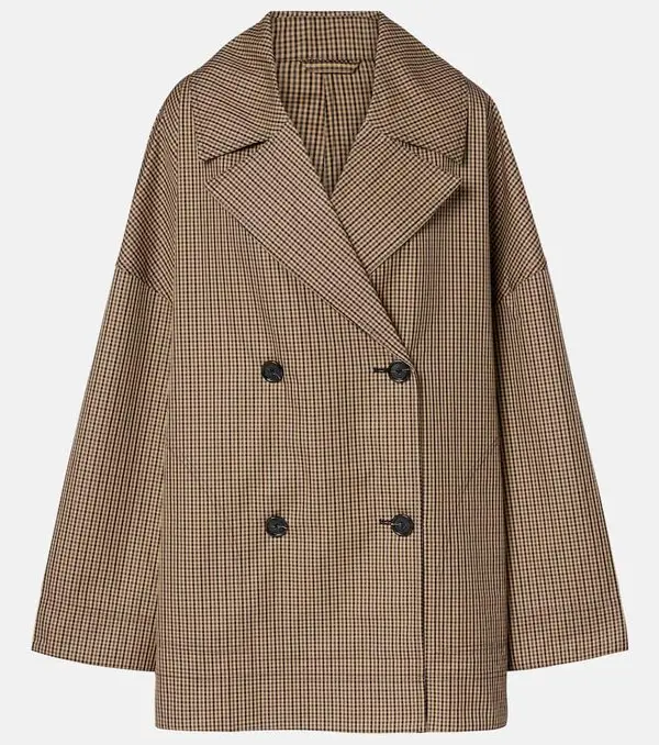 TOTEME Checked Cotton Blazer