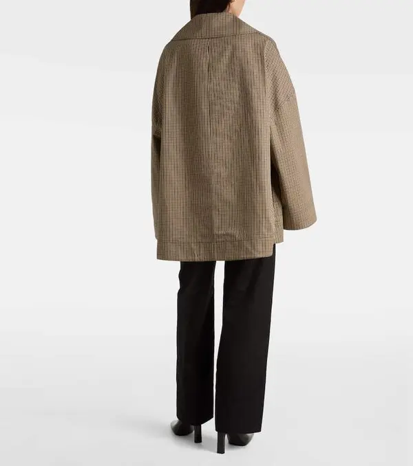 TOTEME Checked Cotton Blazer