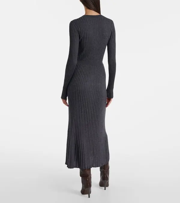 Brunello Cucinelli Ribbed-knit Virgin Wool Sweater Dress