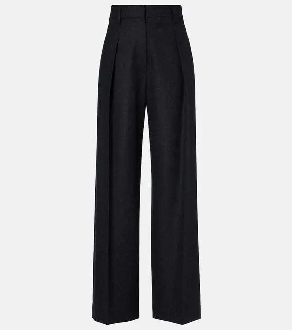 Brunello Cucinelli Virgin Wool Straight Leg Pants