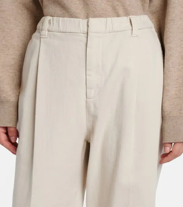 Brunello Cucinelli Monili Mid-rise Straight Jeans - Beige