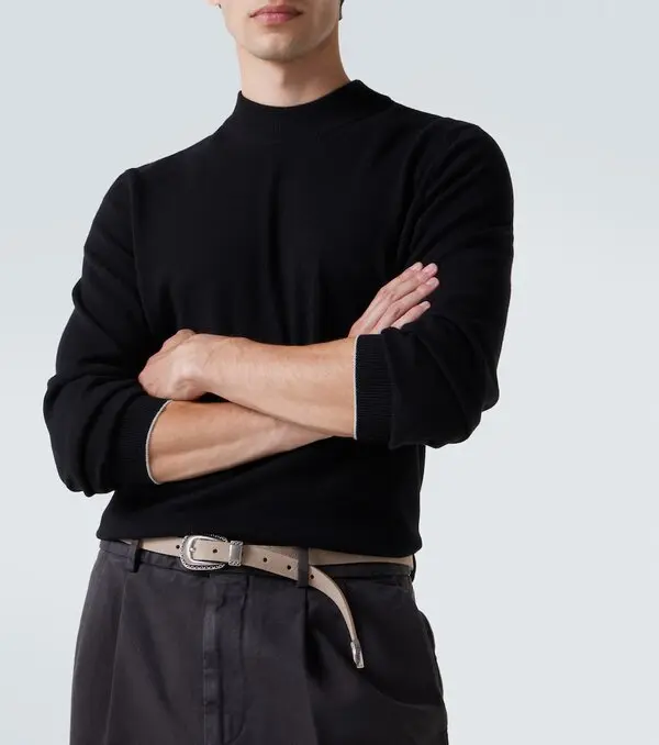 Brunello Cucinelli Cashmere Mockneck Sweater