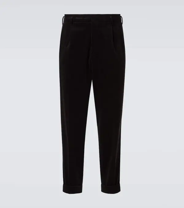 Brunello Cucinelli Cotton-blend Corduroy Straight Pants
