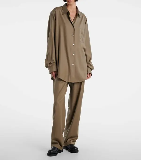 THE ROW Pino Virgin Wool Shirt