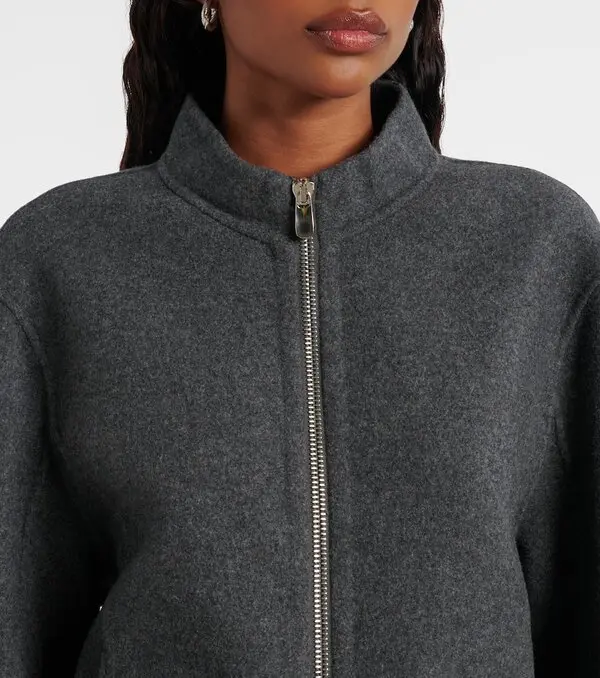Extreme Cashmere Motor Wool And Cashmere Bomber Jacket