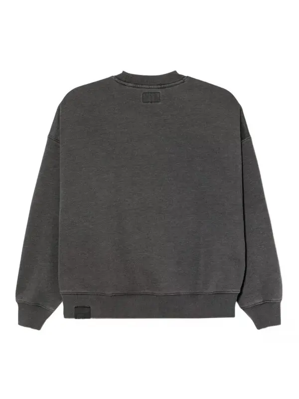 Izzue Graphic-embroidered Sweatshirt - Grey
