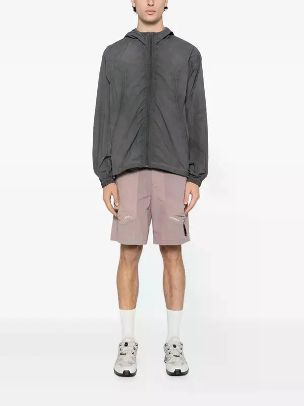 Izzue Embroidered Slogan Hooded Jacket