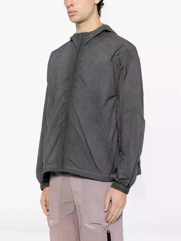 Izzue Embroidered Slogan Hooded Jacket