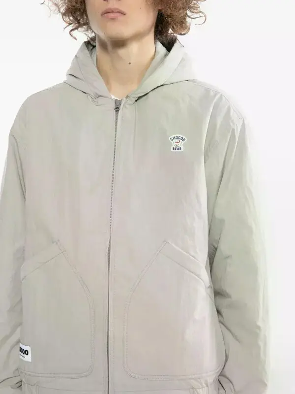 CHOCOOLATE Logo-embossed Jacket - Grey