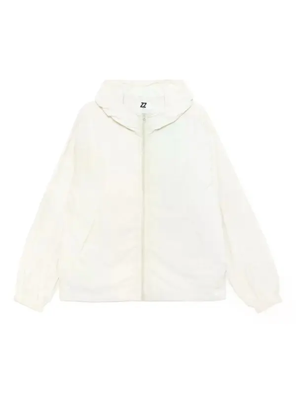 Izzue Logo-embroidered Jacket - Neutrals