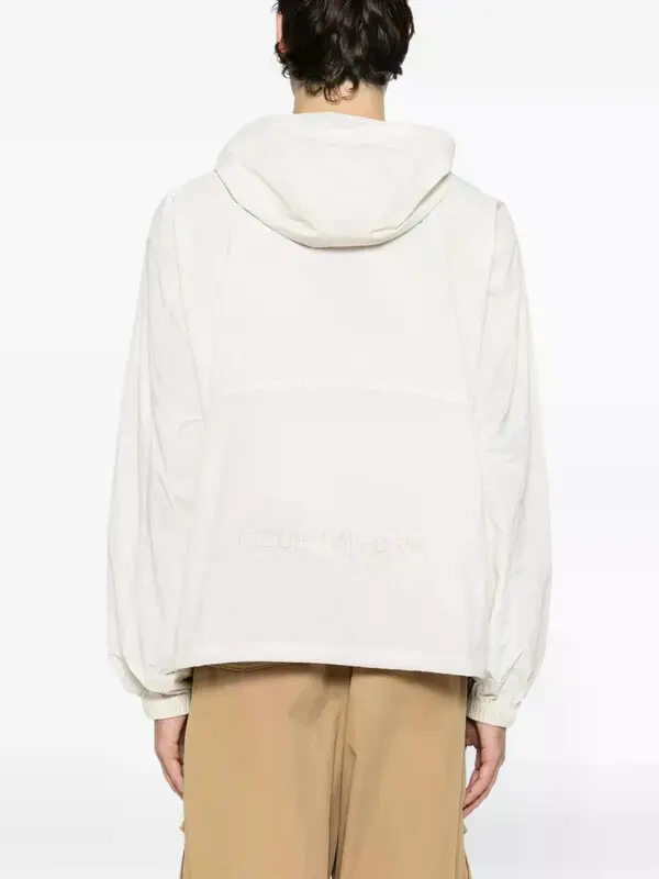 Izzue Logo-embroidered Jacket - Neutrals