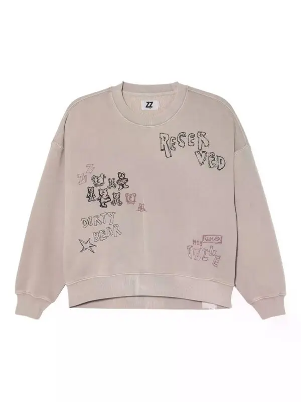 Izzue Graphic-embroidered Sweatshirt - Pink