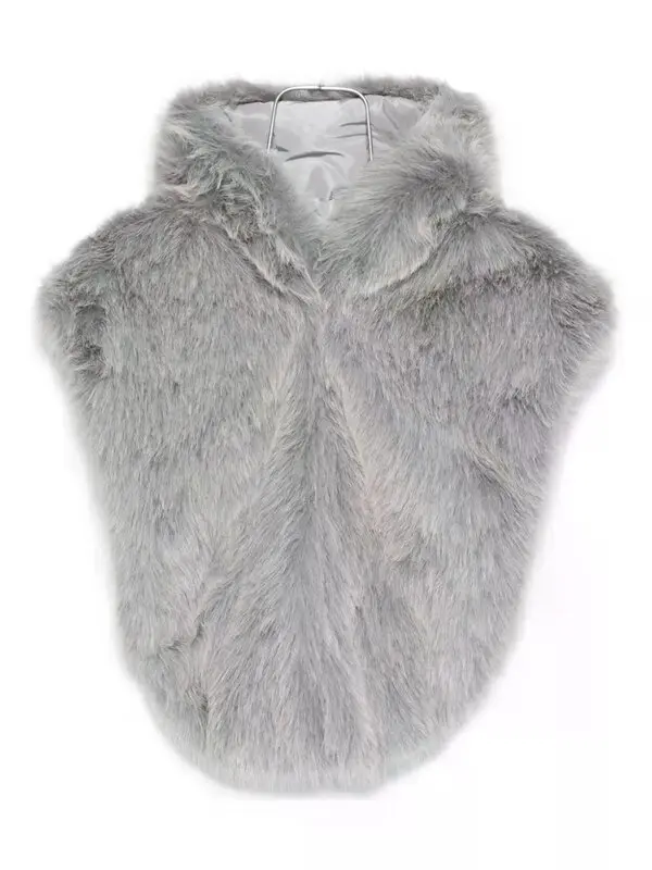 Patrizia Pepe Faux-fur Sleeveless Jacket