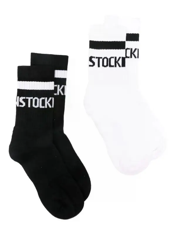BIRKENSTOCK Embroidered-logo Socks - Black