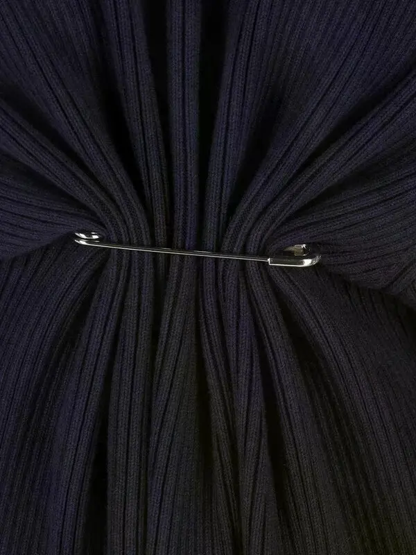 Balenciaga Safety Pin Knitted Mini Dress