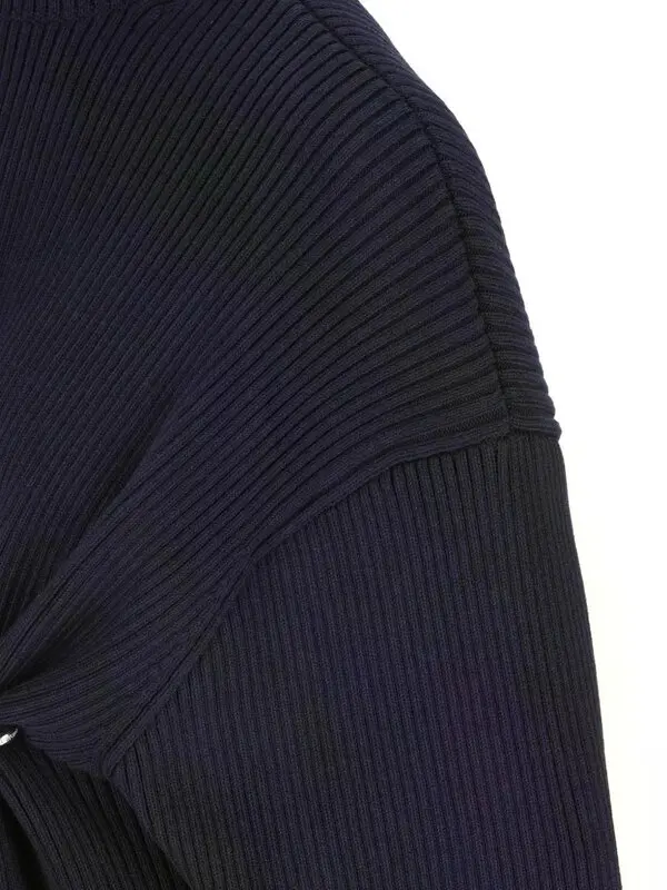Balenciaga Safety Pin Knitted Mini Dress