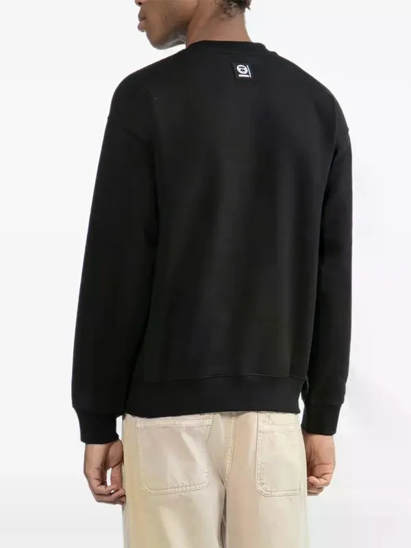 AAPE BY *A BATHING APE Logo-patched Sweatshirt - Black