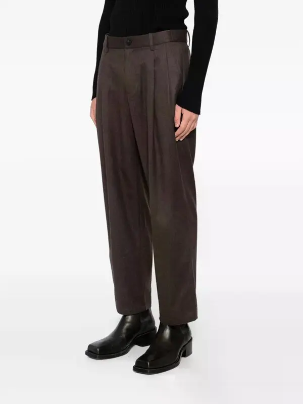 CROQUIS Tapered Trousers - Brown