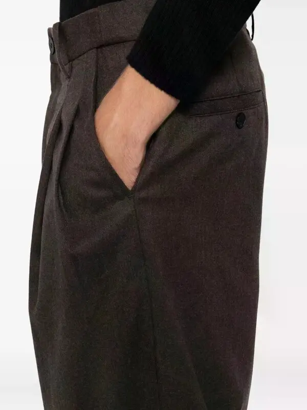 CROQUIS Tapered Trousers - Brown