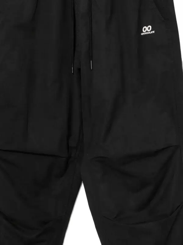 CHOCOOLATE Logo-embroidered Trousers - Black