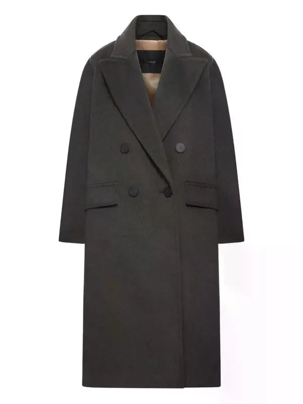 Max Mara Angus Double-breasted Coat - Green