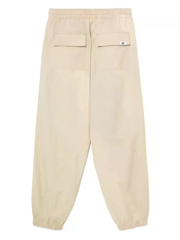 CHOCOOLATE Logo-embroidered Trousers - Neutrals