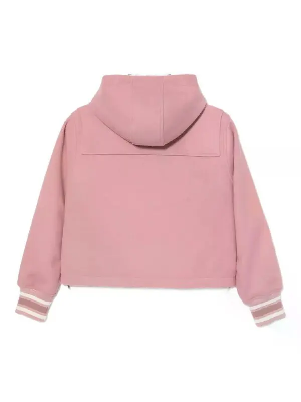 CHOCOOLATE Logo-patch Cropped Jacket - Pink
