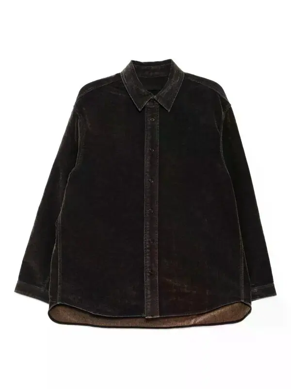 CROQUIS Button Long-sleeves Shirt - Black