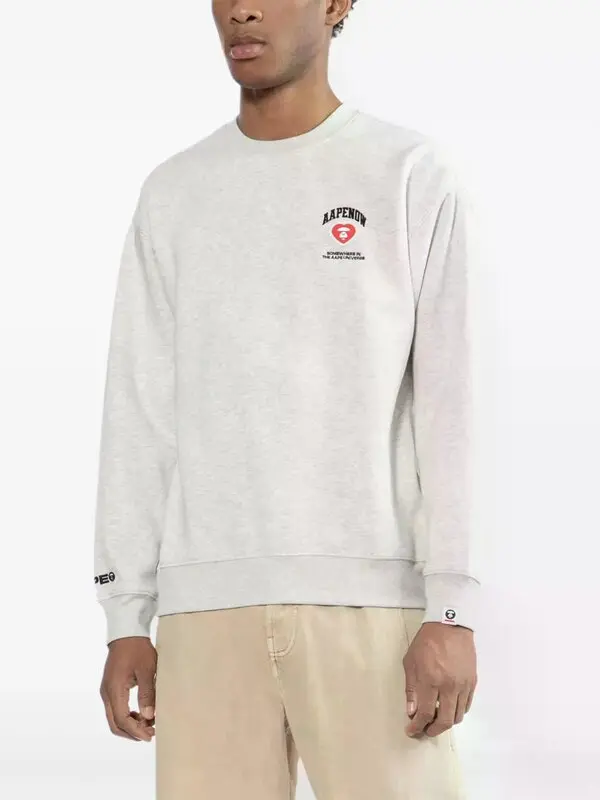 AAPE BY *A BATHING APE Logo Patched Sweatshirt