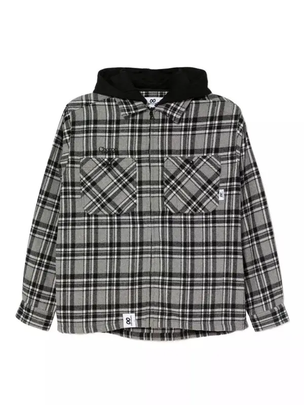 CHOCOOLATE Checked Jacket - Black