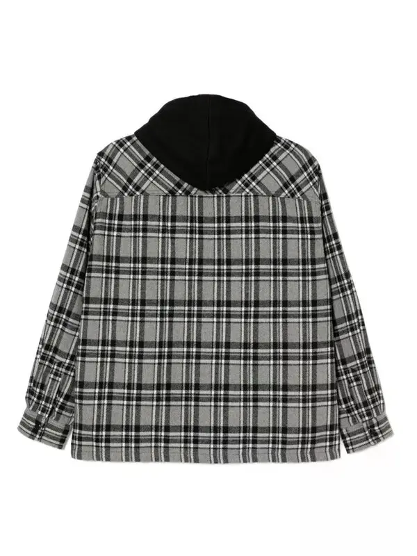 CHOCOOLATE Checked Jacket - Black