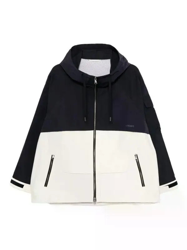 CROQUIS Panelled Hooded Jacket - Blue