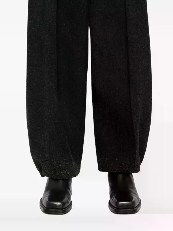 CROQUIS Logo-patch Tapered Trousers