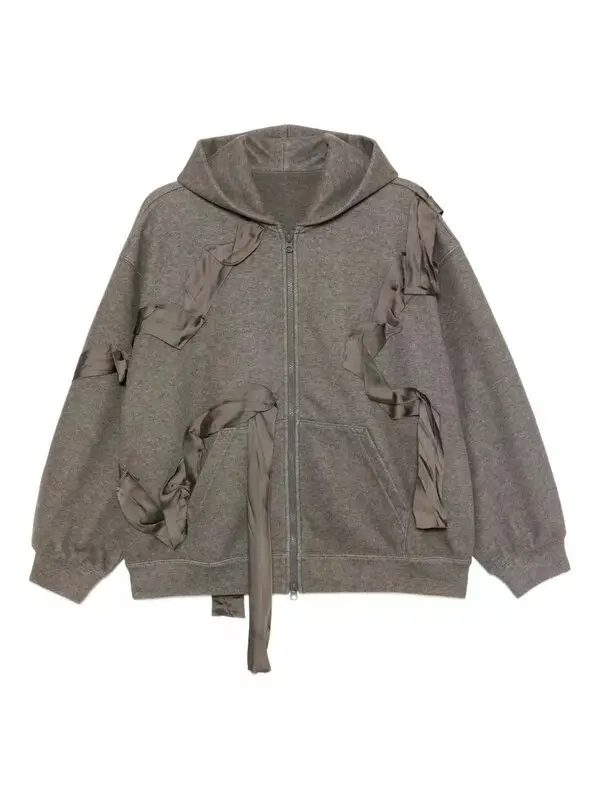 JNBY Ruffled Zip-up Hoodie