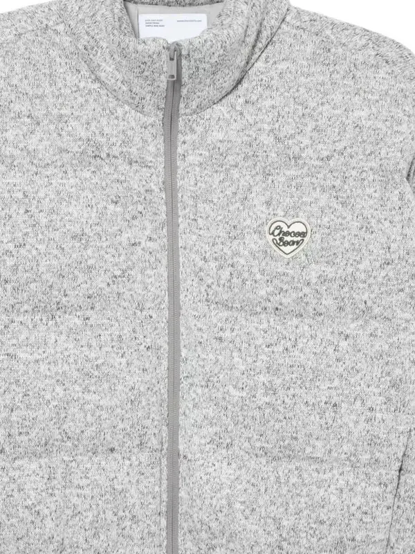 CHOCOOLATE Logo-embroidered Puffer Jacket - Grey