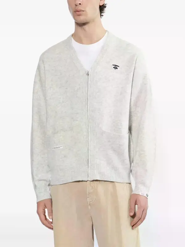 AAPE BY *A BATHING APE® Moonface Zip-up Cardigan