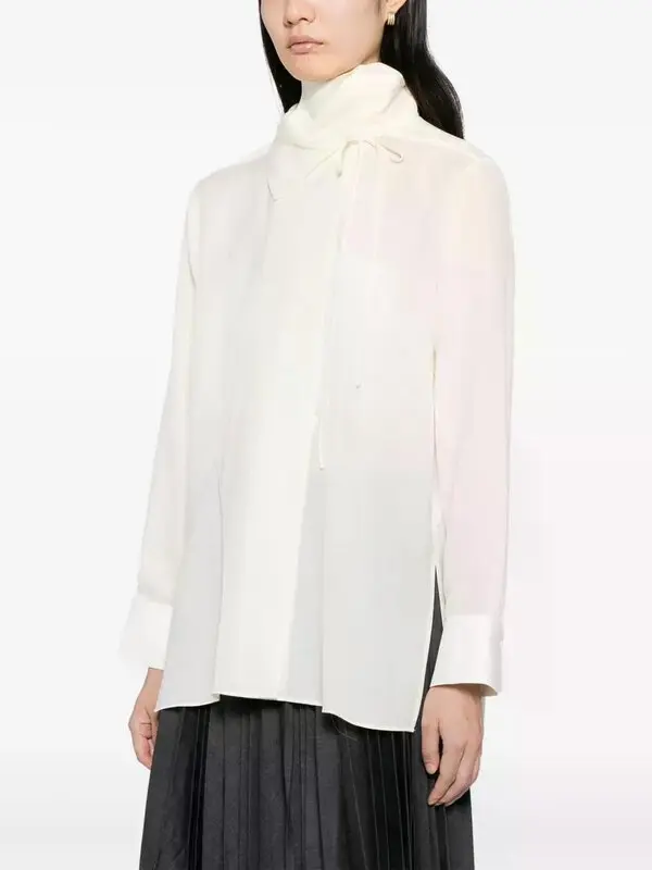 LESS Silk Blouse - White
