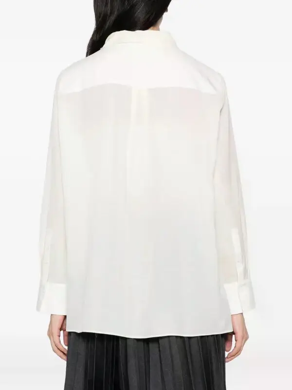 LESS Silk Blouse - White