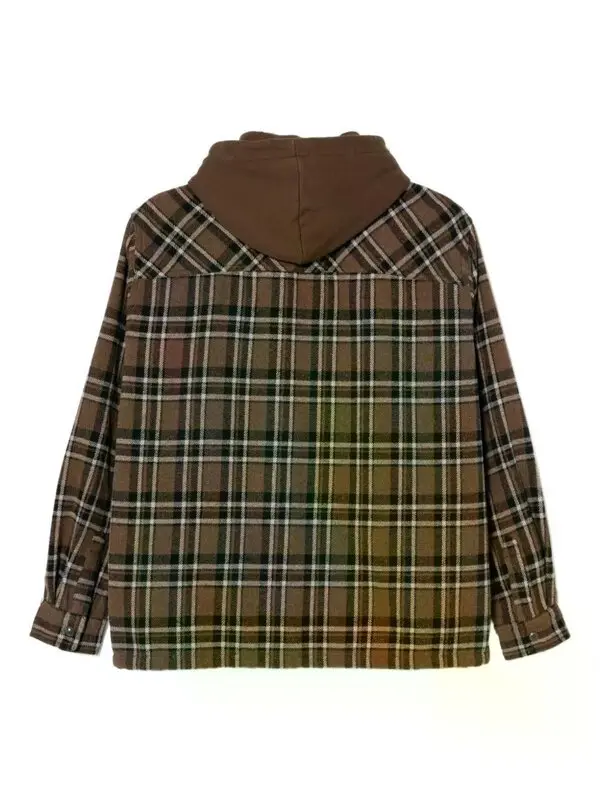 CHOCOOLATE Logo-embroidered Checked Jacket - Brown