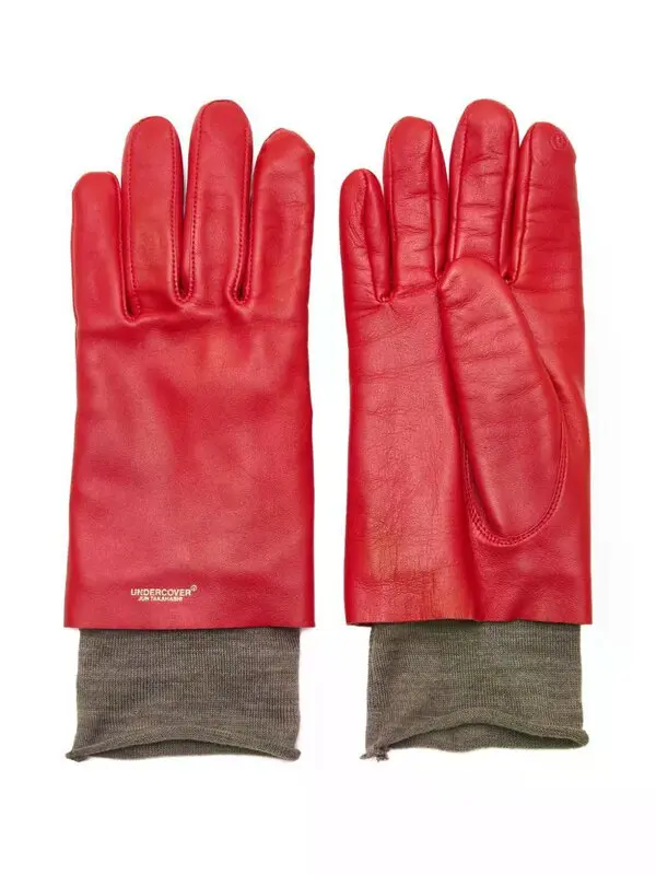 UNDERCOVERISM Laye Lambskin Leather Gloves - Red