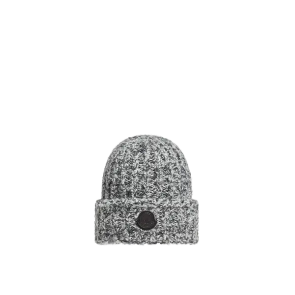 Moncler Wool And Alpaca Beanie - Grey