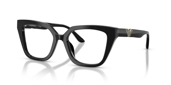 Emporio Armani Full Rim Eyeglasses - Shiny Black