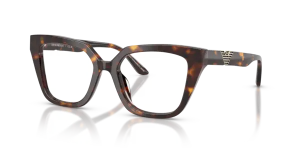 Emporio Armani Full Rim Eyeglasses - Shiny Havana